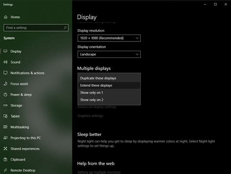 Duplicate Display Settings