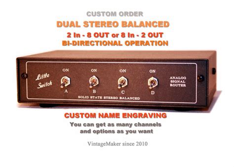 2 To 8 Or 8 To 2 Channel Studio Combiner Splitter TRS Bi Directional Analog Switch Line Monitor