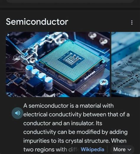 Semiconductor A Semiconductor Is A Material With Electrical Conductivity