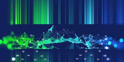 Big Data Abstract Concept Of Radial Algorithm Analytics Quantum Virtual Cryptography Stock