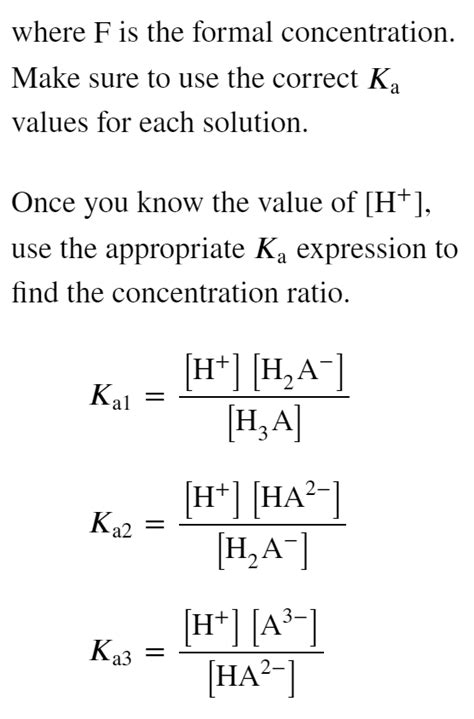 Calculate The H Concentration And The Ratio H Chegg Com