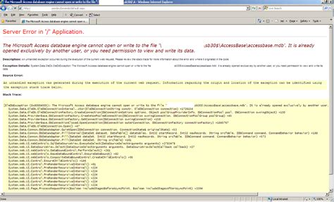 Database Connecting To An Access DB Via SharePoint ASP Net GridView Stack Overflow