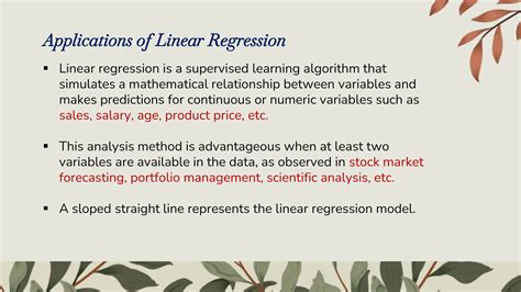 linear regression in machine learning pptx