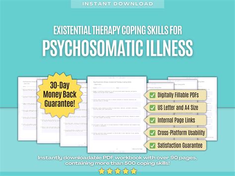 Psychosomatic Illness Existential Therapy Coping Skills Workbook