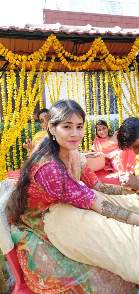 Sapna Kawat Haldi Function Wedding Saree