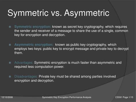 ppt symmetric key encryption performance analysis powerpoint
