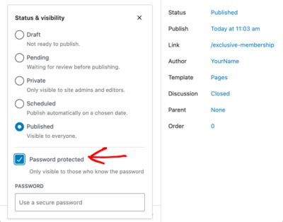 How To Password Protect A WordPress Page Step By Step