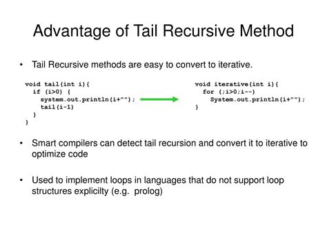 Ppt Tail And Non Tail Recursion Powerpoint Presentation Free Download Id771389