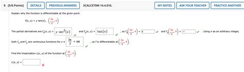 Solved Explain Why The Function Is Differentiable At The Chegg