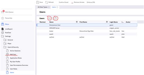 Remove Confusing Buttons From The Users Screen Ideas Origam Community