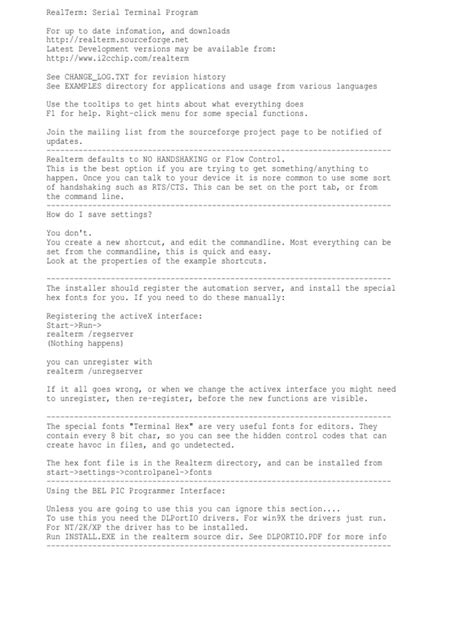 readme pdf file shortcut command line interface
