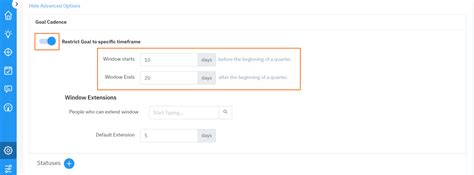 How To Restrict Users From Creating Goals Within A Specific Time Periodqanda