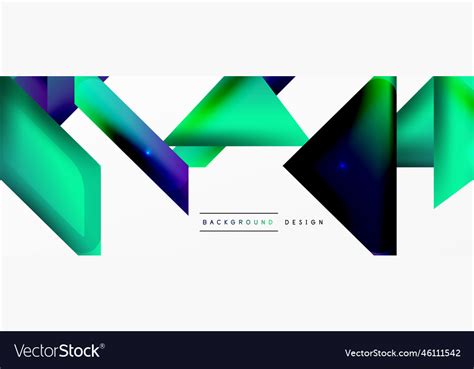 Dynamic D Geometric Abstract Background Vector Image