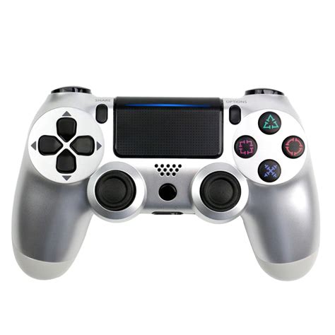 For PS4 PlayStation 4Dualshock Joystick Gamepad Wireless Controller SILVER Yoibo