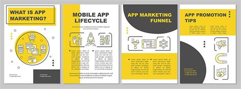 Mobile App Lifecycle Brochure Template Report Template Simple Vector Report Template Simple