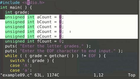 Switch Multiple Selection Statement In C Programming Youtube