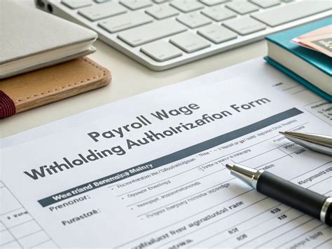 Payroll Wage Withholding Authorization TapTalent