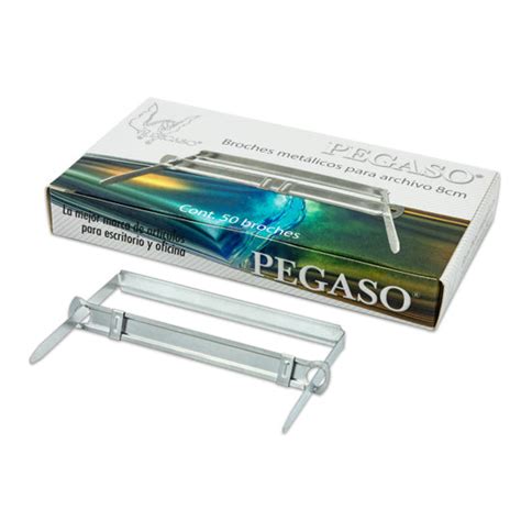 Broche Para Archivo Pegaso De 8 Cm Caja Con 50 Piezas Compusistemas