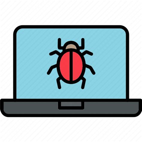 Malware Computer Laptop Security Shield Icon Download On Iconfinder