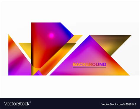 Dynamic D Geometric Abstract Background Vector Image