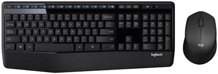 Logitech Wave Keys MK Combo Wireless Ergonomic Keyboard With Signature M L Wireless Mouse