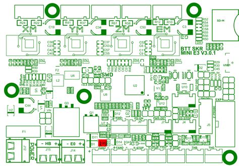 Skr Mini E3 V3 With Tft35 E3 V3 0 1 In Ender 3 V2 Mosfet Bbq R