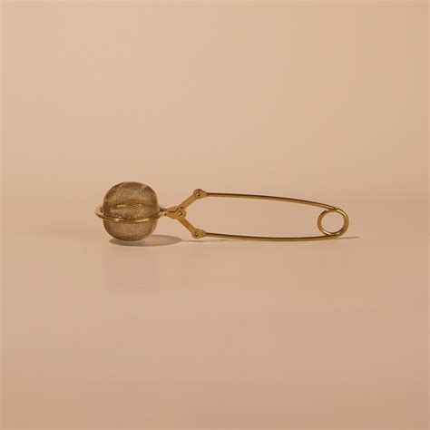 Gold Tea Ball Strainer Nurtur Tea