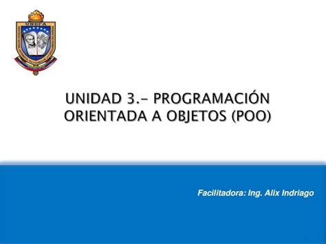 PDF Unidad programación orientada a objetos DOKUMEN TIPS