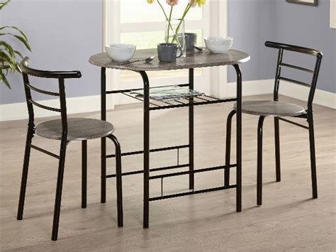3 Piece Bistro Set Black Gray Aumann Auctions Inc