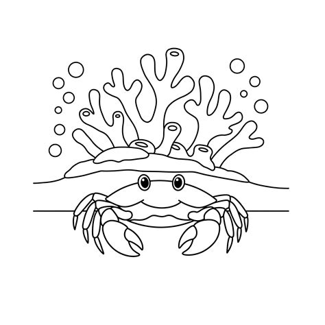 Desenhos Para Colorir De Coral Do Oceano