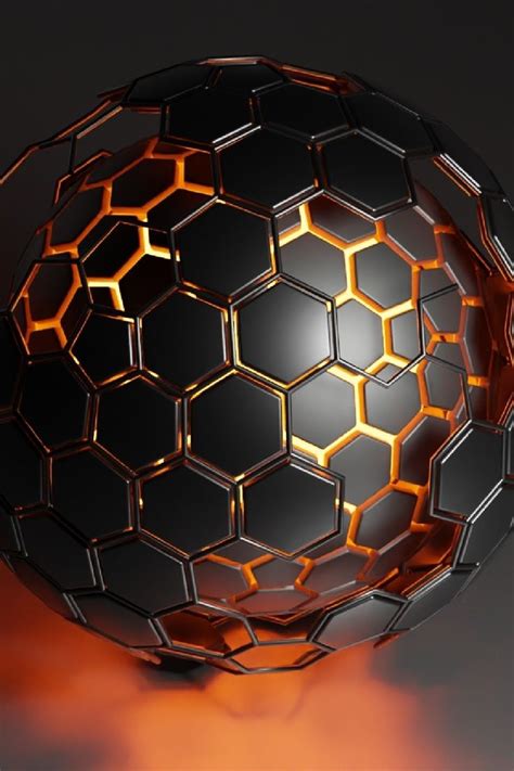 Hexagon Sphere Sphere Design Hexagon Honeycomb Shape