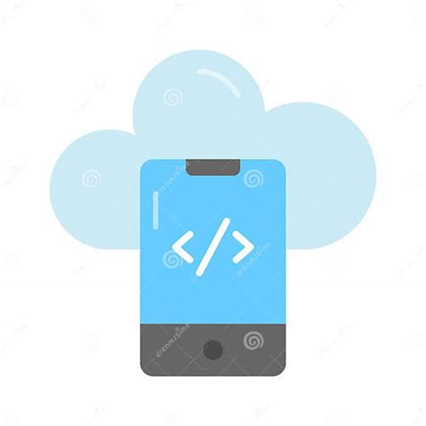Editable Vector Of Mobile App Development Mobile App Coding Icon Stock