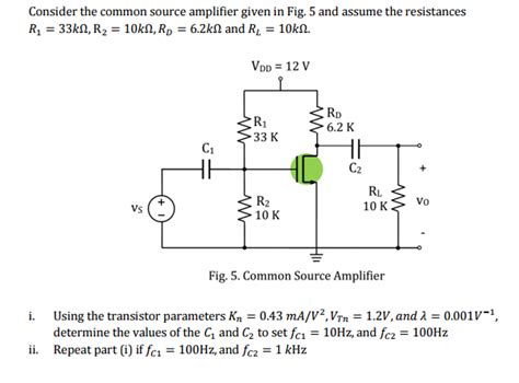 common source amplifier design