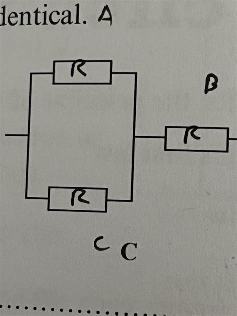 If Each Resistor A B And C Has A Resistance Of R What Would The Total Resistance Be R 6thForm