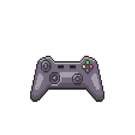 Game Stick Controller In Pixel Art Style Vector Art At Vecteezy
