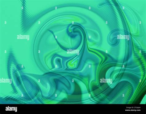 Abstract Pattern Or Background Blue Green Waves Blurred Image