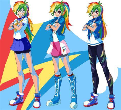 Rainbow Dash Anime Human