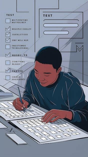 Questionnaire With Checkboxes Filling Survey Form Online Answer Questions Of Test Premium Ai