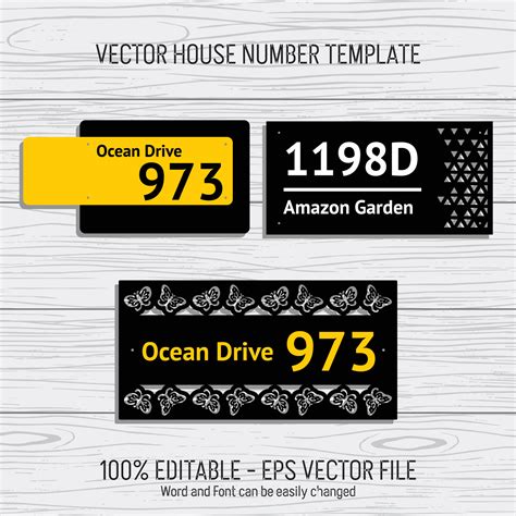 Laser Cutting Template Files For House Numbers Housing Numbers Room