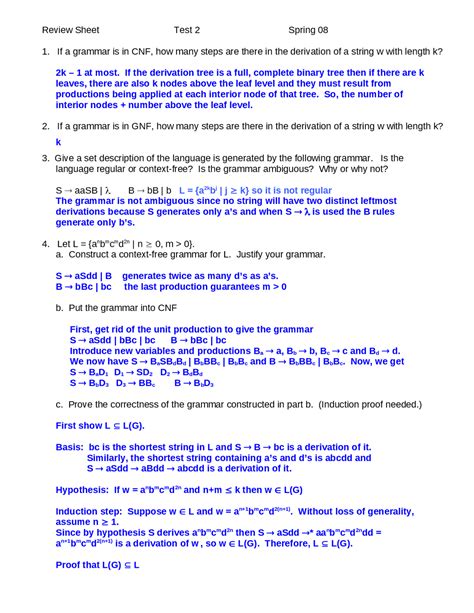 Test 2 With Answers Introduction To The Theory Of Computing Eecs