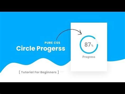 Circle Progress Bar Using Html Css And Svg Css Percentage Circle Youtube Html Css Css