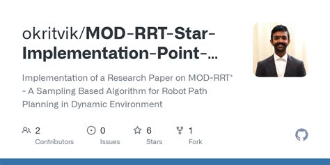 GitHub Okritvik MOD RRT Star Implementation Point Robot Implementation Of A Research Paper On