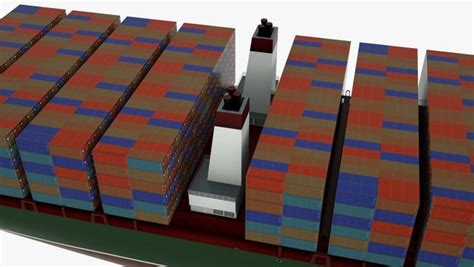 Container Ship Cscl Star Model Turbosquid 1473867