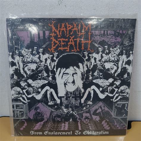 중고 미개봉lp Napalm Death From Enslavement To Obliteration Color