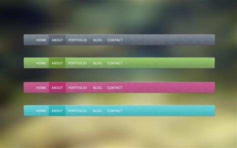 80 Free Website Menu Navigation PSD Elements CSS Author