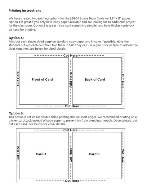 lego space team cards 8 5x11 pdf engineering aerospace engineering