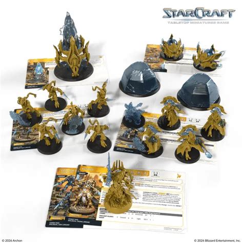 Starcraft Miniatures Game Founders Edition Protoss Starter Set E