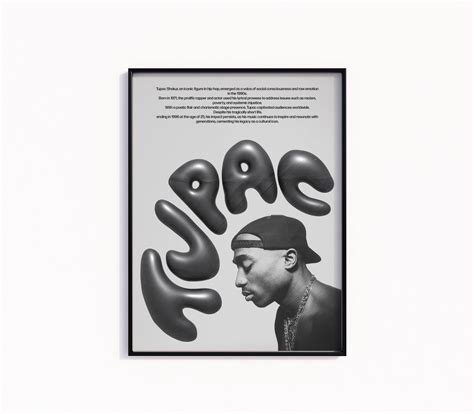 Tupac Poster Print Rapper Posters