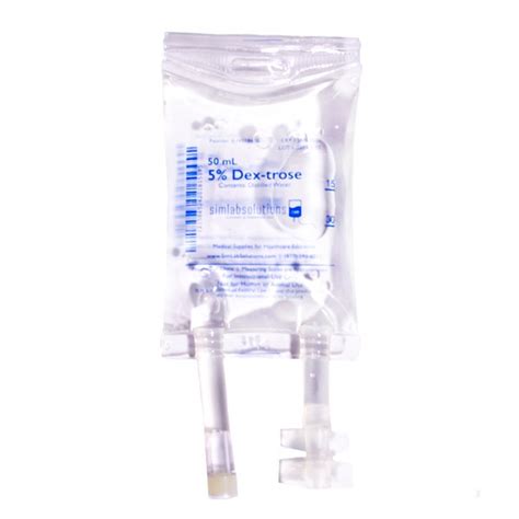 Simrx 5 Dex Trose Simulated Iv Bags Diamedical Usa