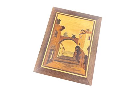 1960s Intarsa Italian Villa Wall Art For Sale At 1stdibs